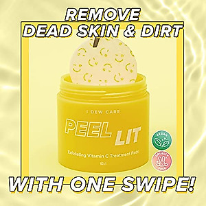 I DEW CARE Power Plug I Natural Retinol Alternative Bakuchiol Firming Night Cream + Peel Lit Citric Acid Peel Pads Bundle