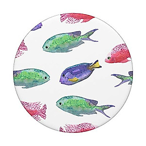 Cute Fish Pop Socket - Aquarium Pop Socket - Pet Fish PopSockets PopGrip: Swappable Grip for Phones & Tablets