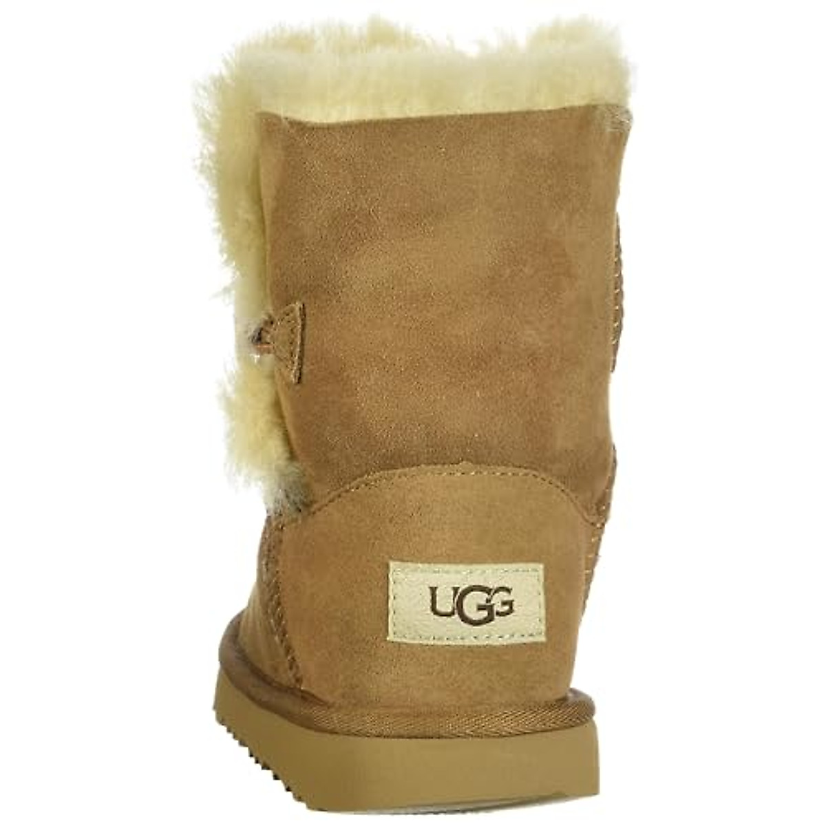 UGG Unisex-Child Bailey Button Ii Boot, Chestnut, 05