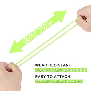 Vigorport Initial Luggage Tags for Suitcase, 3 Pack Bright Silicone Bendable Tags with Privacy Name Card for Travel Sports Easy Identification(Letter A)