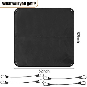 Svepndic Winter Air Conditioner Covers for Outside Units,32x32 Waterproof Central Cover,Sturdy Covers AC Defender Full Winter AC Unit Covers Outdoor,Condenser Heat Pump Cover