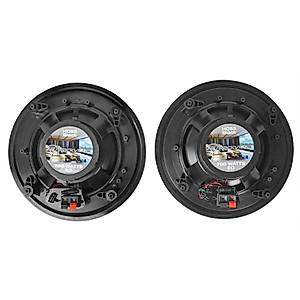 Rockville (8) HC85 Black 8" 700 Watt in-Ceiling Home Theater Speakers 8-Ohm