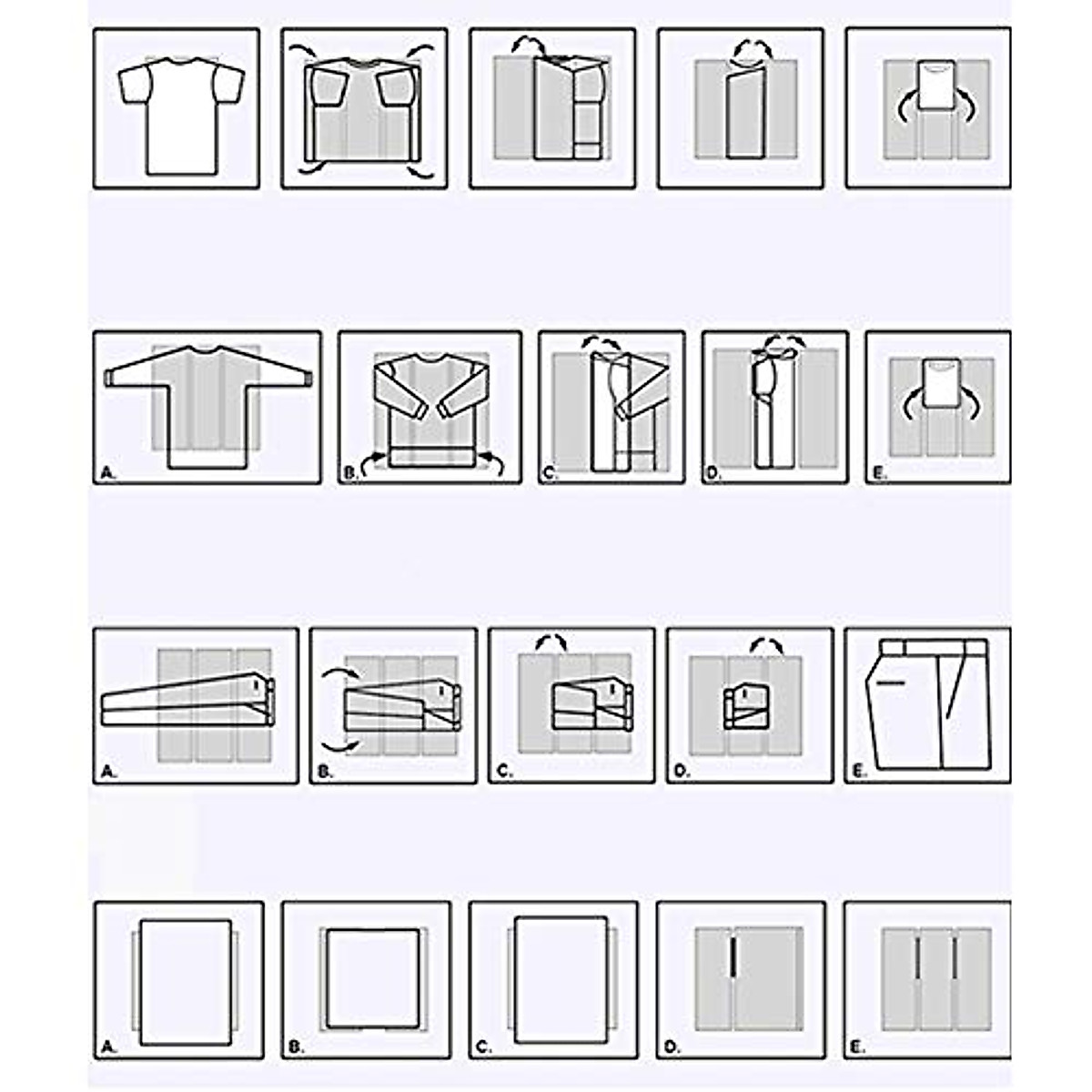 Fuhlen T Shirt Folder Board,Small Tshirt Folder Clothes Folder,Durable Plastic Laundry Shirt Folding Board Clothes Folding Board Flipfold for Kid Fast and Easy Fold Shirt Dress Pants Towels (Black)