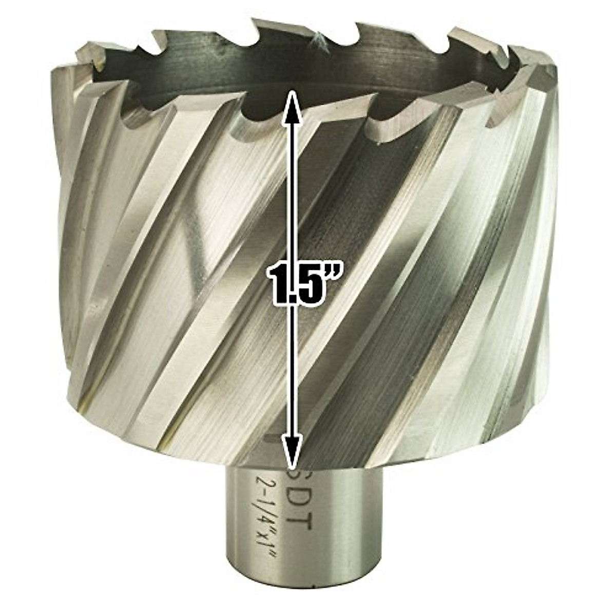 Steel Dragon Tools 2-1/4" x 1" High Speed Steel Annular Cutter with 3/4" Weldon Shank