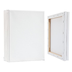 4 Pack 11 x 14 inch Artistry Canvas Boards Cotton Stretched Canvas 5/8 Inch Profile for Beginners and Artists for Artists Painting, Acrylic and Oil Painting