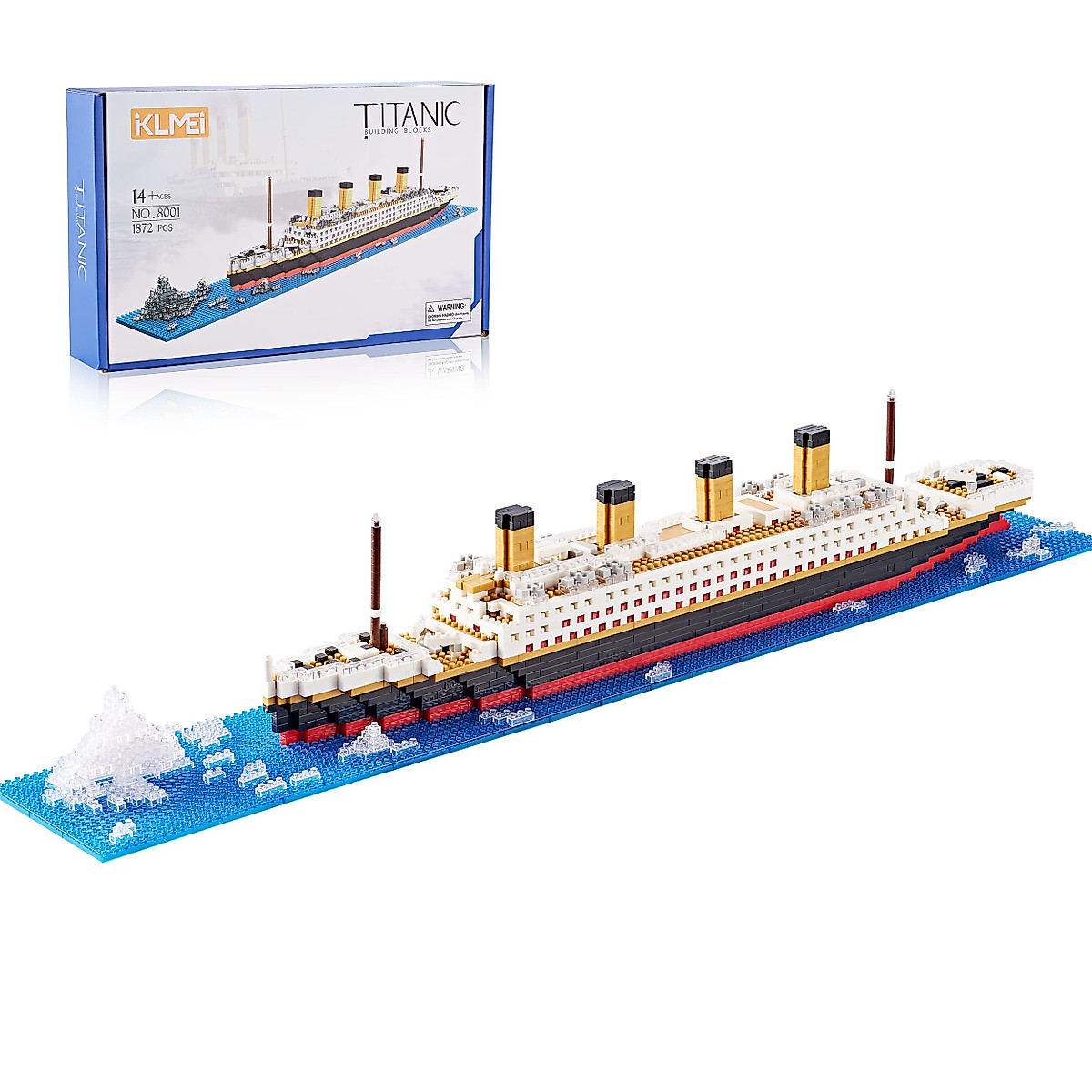Micro Mini Blocks Building Set Architecture Titanic Cruise Ship Modle Kit, a DIY Mini Bricks for Adults and Toys Presents for Kids 1872 PCS