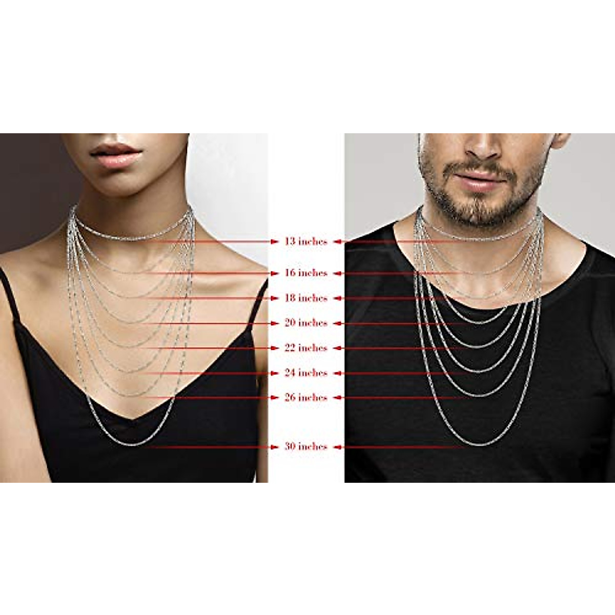 Miabella Solid 925 Sterling Silver Italian 2.3mm Diamond-Cut Figaro Link Chain Necklace for Women Men, Made in Italy (Length 20 Inches)