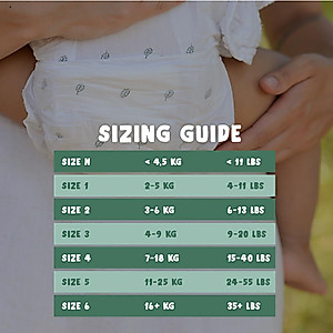 Eco by Naty Eco-Friendly Baby Diapers - 100% Plant-Based Materials on Skin, Soft, for Sensitive Skin & Super Absorbent (Size 4, 156 Count)