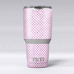 Design Skinz The Mint Pink Multicolored Polka Dots - Skin Decal Vinyl Wrap Kit Compatible with The Yeti Rambler Cooler Tumbler Cups