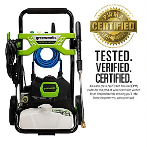 Greenworks 2000 PSI 1.2 GPM Pressure Washer (Open Frame GPW2003) GPW2003