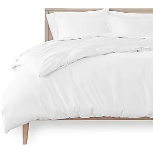 Bare Home Bedding Duvet Cover Twin/Twin Extra Long Size - Premium 1800 Super Soft Duvet Covers Collection - Lightweight, Cooling Duvet Cover - Soft Breathable Bedding Duvet Cover (Twin/Twin XL, White)