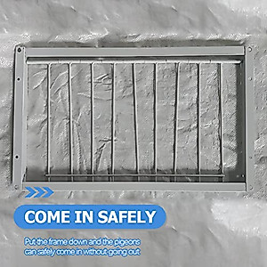 Ipetboom 1Pc Pigeon Door, Iron Birdcages T- House Door Bird Cage Door Pigeon Door Birds House Door for Pet Bird Supplies, 40x26cm