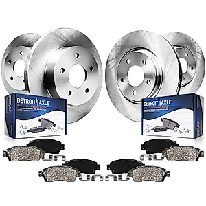 Detroit Axle - Brake Kit for 2013-2019 Ford Fusion 2013-2016 Lincoln MKZ 2014 2015 2016 Disc Brake Rotors and Ceramic Brake Pads Replacement : 11.81" inch Front and 11.89" inch Rear Rotor