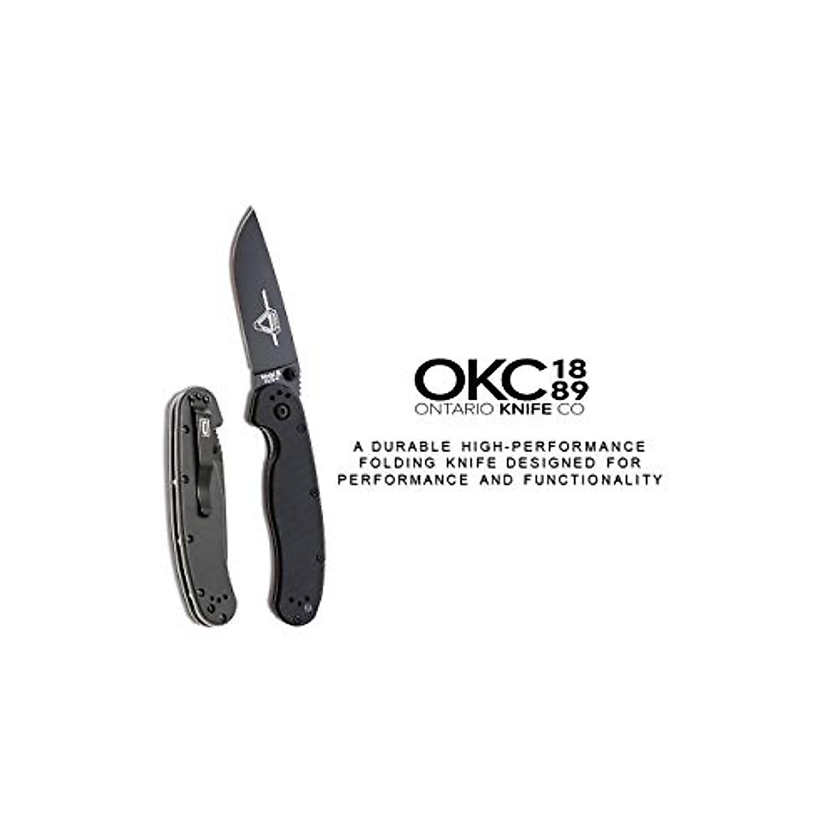 Ontario Knife 8861 Folding Knife, Black