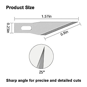 Headley Tools #11 Hobby Knife Blades(Pack of 120),Art Blades Cutting Tool with Storage Case for Craft, Hobby, Scrapbooking, Stencil