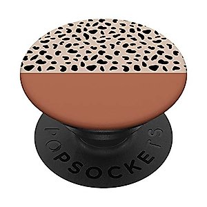 Cheetah Print Abstract Spot Pattern Modern Terracotta Beige PopSockets PopGrip: Swappable Grip for Phones & Tablets