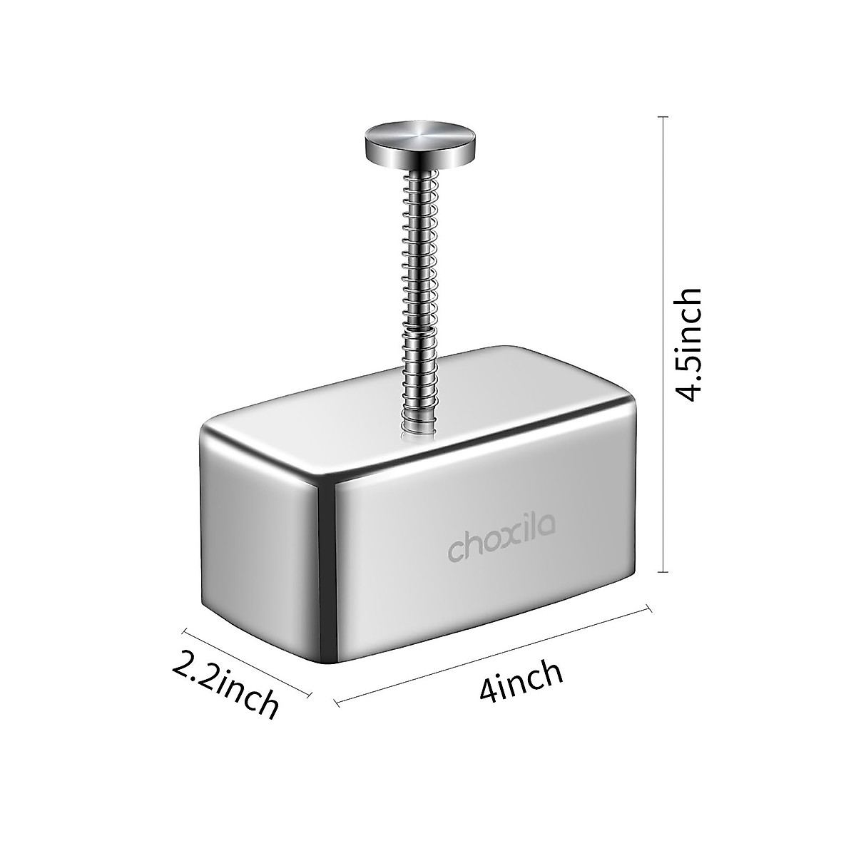 Choxila Musubi Mold Stainless Steel, Non Stick Spam Musubi Mold Musubi Maker Press Kit Onigiri Mold for Kids Bento Picnic Sushi DIY