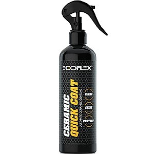 EGOFLEX Ceramic Coating for Cars Paint Sealant Detailing Spray - Automotive Wax & Polish Waterless Wash Hydrophobic SiO2 Top Clear Coat Crystal Shine for Car, SUV, Motorcycle, RV, Boat, Yacht 8 Fl Oz