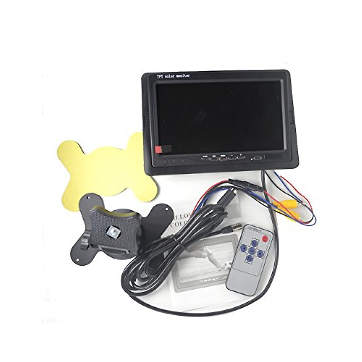 HD Car Monitor Padarsey 7" HD 800×480 LED Backlight TFT LCD Monitor for Car Rearview Cameras, Car DVD, Serveillance Camera, STB, Satellite Receiver and Other Video Equipment