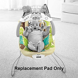 Replacement Seat Pad/Cushion/Cover for Fisher Price Rainforest Deluxe Bouncer (Model Y8641)