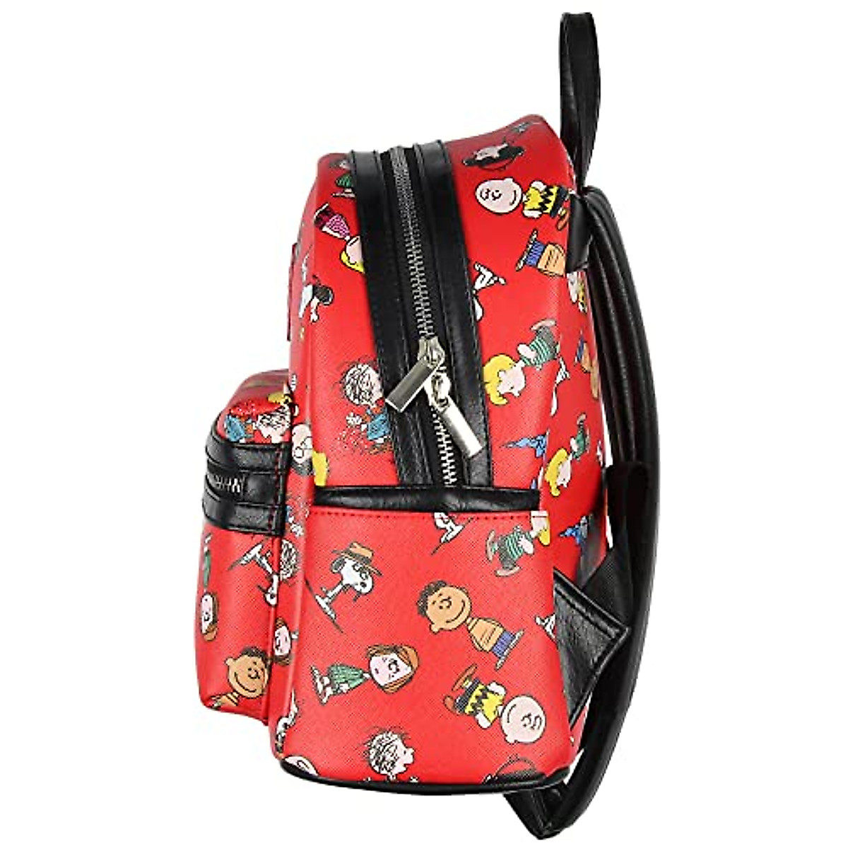 Peanuts Snoopy Charlie Brown Linus Lucy Sally Marcie Toss Print Mini Backpack