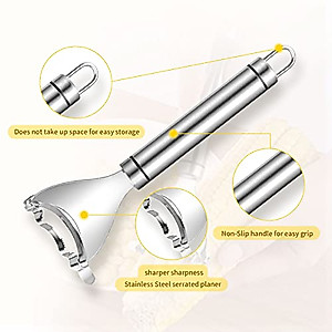 2 Pcs Corn Peeler Corn Planer Thresher Stainless Steel Corn Peeler for Corn On the Cob Corn Kernel Remover Tool Magic Corn Stripper Tool Corn Cutter Corn Scraper with Ergonomic Handle for Kitchen