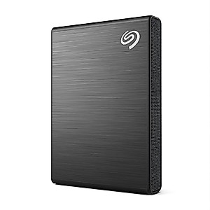 Seagate One Touch SSD 1TB External SSD Portable – Black, speeds up to 1030MB/s, 6mo Mylio Photo+ subscription, 6mo Dropbox Backup Plan​ and Rescue Services (STKG1000400)