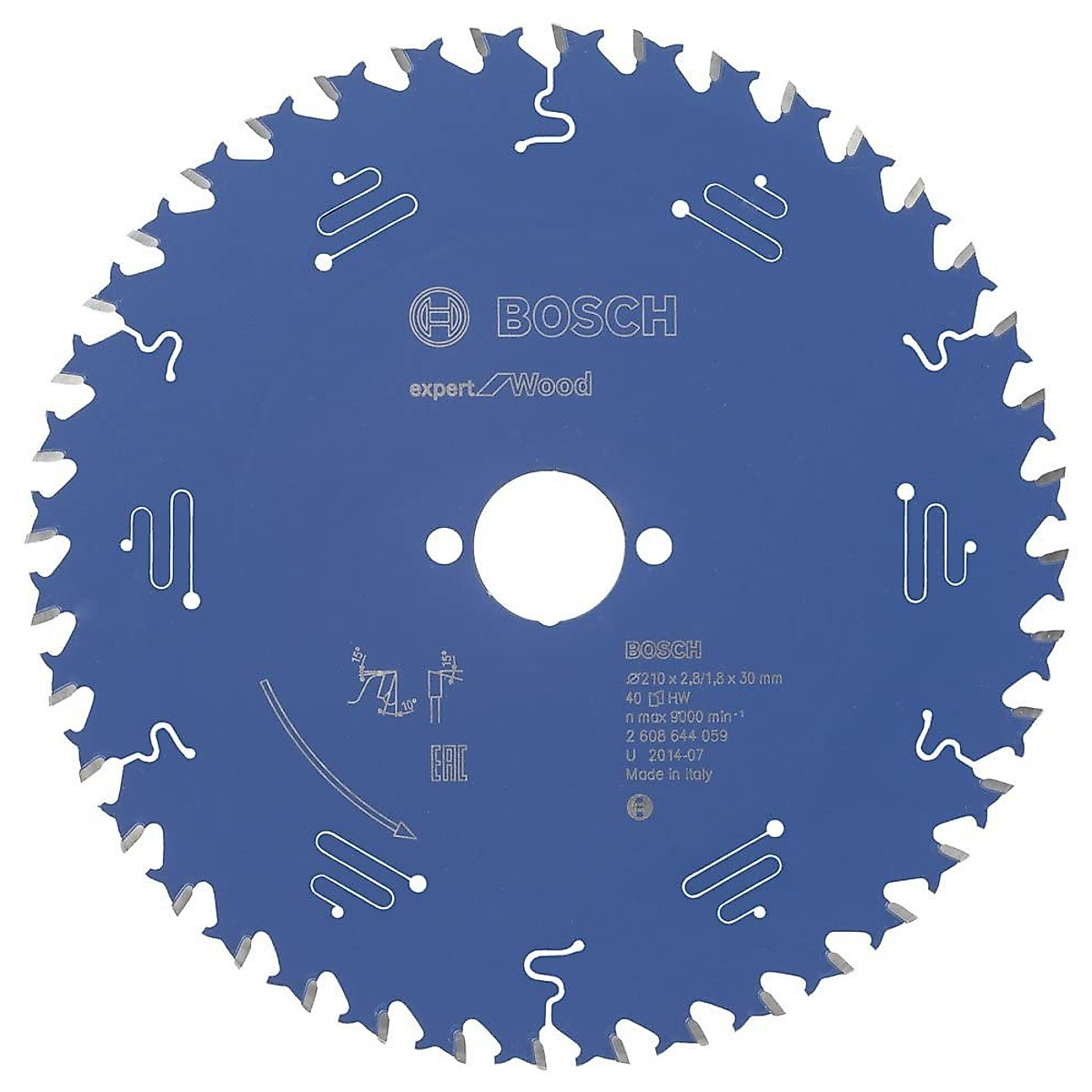 Bosch 2608644059 EXWOH 8.27" x 30mm 40T Circular saw blade Top Precision