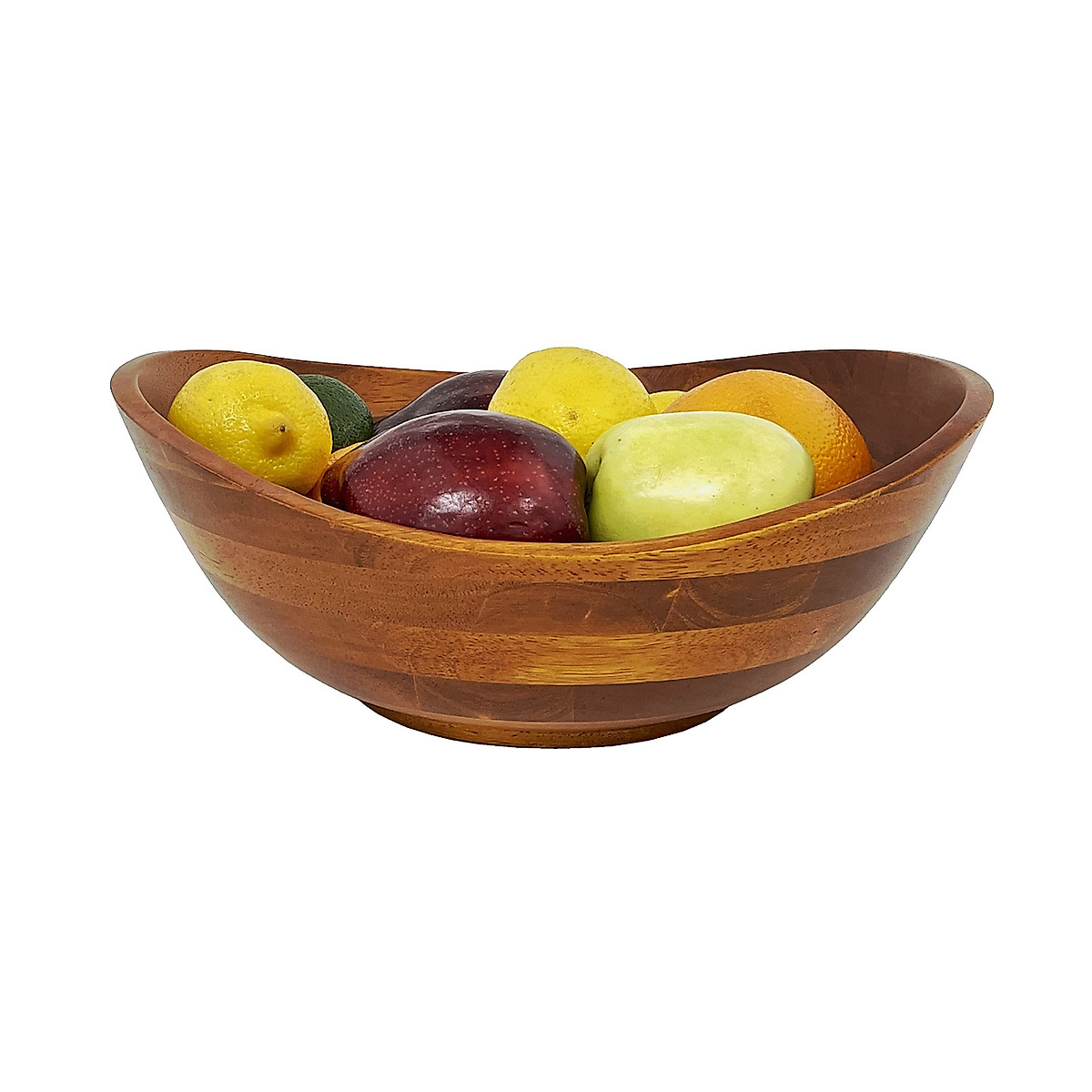 Woodard & Charles Wood 3 Piece Salad Serving Bowl Set, 11 3/4" x 11" x 5"