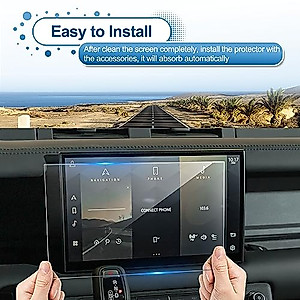 Coleya 2023 2024 Defender Screen Protector for L and Rover Defender 11.4-inch Touch Screen Pivi Pro Infotainment Display 9H Tempered Glass 2023 2024 Defender HD Transparent Protective Film
