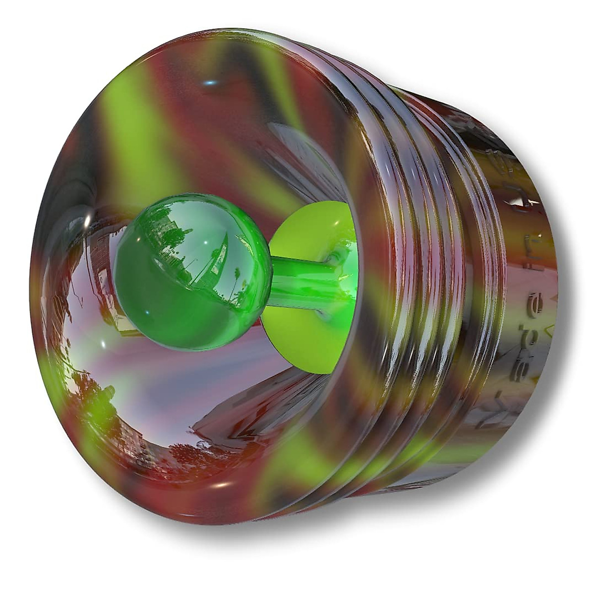 StudPoP Original Magnetic Stud Finder. Swirl. Finds Metal Fasteners Holding The Wall to The Studs. 1" diam Moving Magnet Gives an Audible Click and a Visual Movement When Fastener is Found.