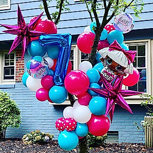 50 Pcs Hot Pink Foil Cone Star Balloons Big 26 inch Pink Explosion Star Mylar Balloons 12 Point 3D Starburst Star Balloons for Party Supplies Christmas Birthday Wedding Decorations Party Supplies