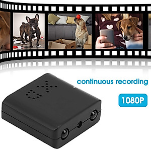 Salaty Motion Detection Camera, Plug and Play Motion Detection Recording 1080P Mini Security Camera, 3x2.8x1.1cm for Office Home