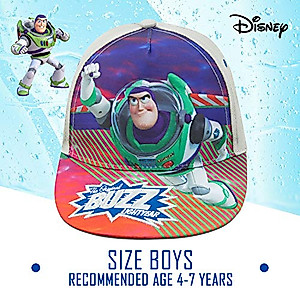Disney Boys Toy Story 4 Buzz Lightyear Baseball Cap - Age 4-7 Grey