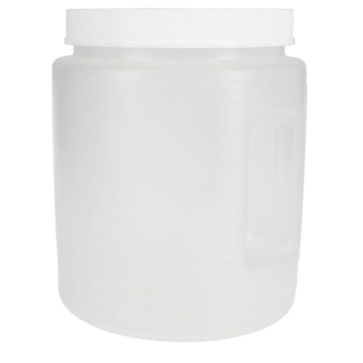 BFL Large Plastic Canisters with Twist-On Lids, 2Qt Storage of Dry Goods Snacks Chips Pet Food Liquid Arts Crafts Supply Garage or Workshop Organizing Household Items Transportation of Goods Pack of 6