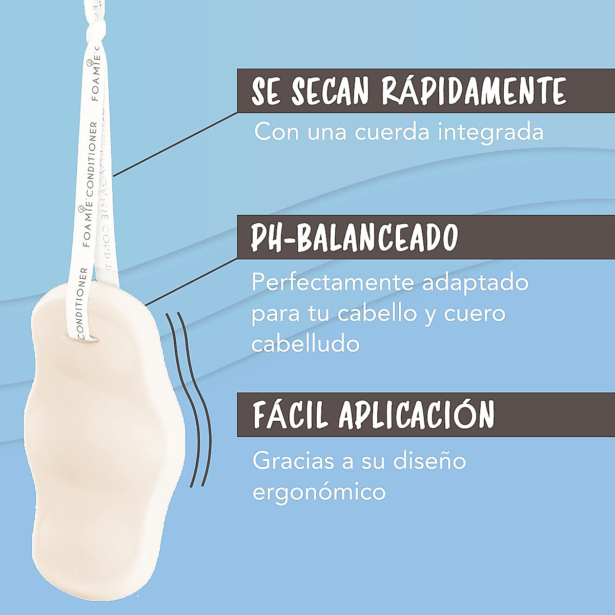 Foamie Conditioner bar Shake Your Coconut, Hair Conditioner Bar for Damaged Hair with All-Natural Eco-Friendly Ingredients, Plastic Free, Cruelty Free, Vegan Conditioner Bar for All Hair Types