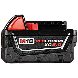 Milwaukee 48-11-1850 M18 Redlithium 5.0Ah Bat Pack