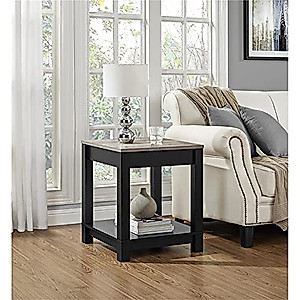 Ameriwood Home Carver End Table, Black