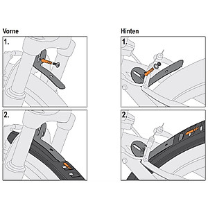 SKS GERMANY Velo 65 Trekking Snap-On Fender Set