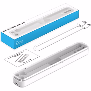 BRIMFORD 2 in 1 Charging Case Compatible with Apple Pencil 2nd & 1st, Magnetic Wireless Charger Dock for Apple Pencil with Adapter Storage Slots, Protective Case for iPad Pencil (Without Battery)