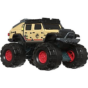 Matchbox Jurassic World Dominion Jeep Gladiator 1:24-Scale Truck with Large Wheels, Toy and Car Collectible for Dinosaur Fans