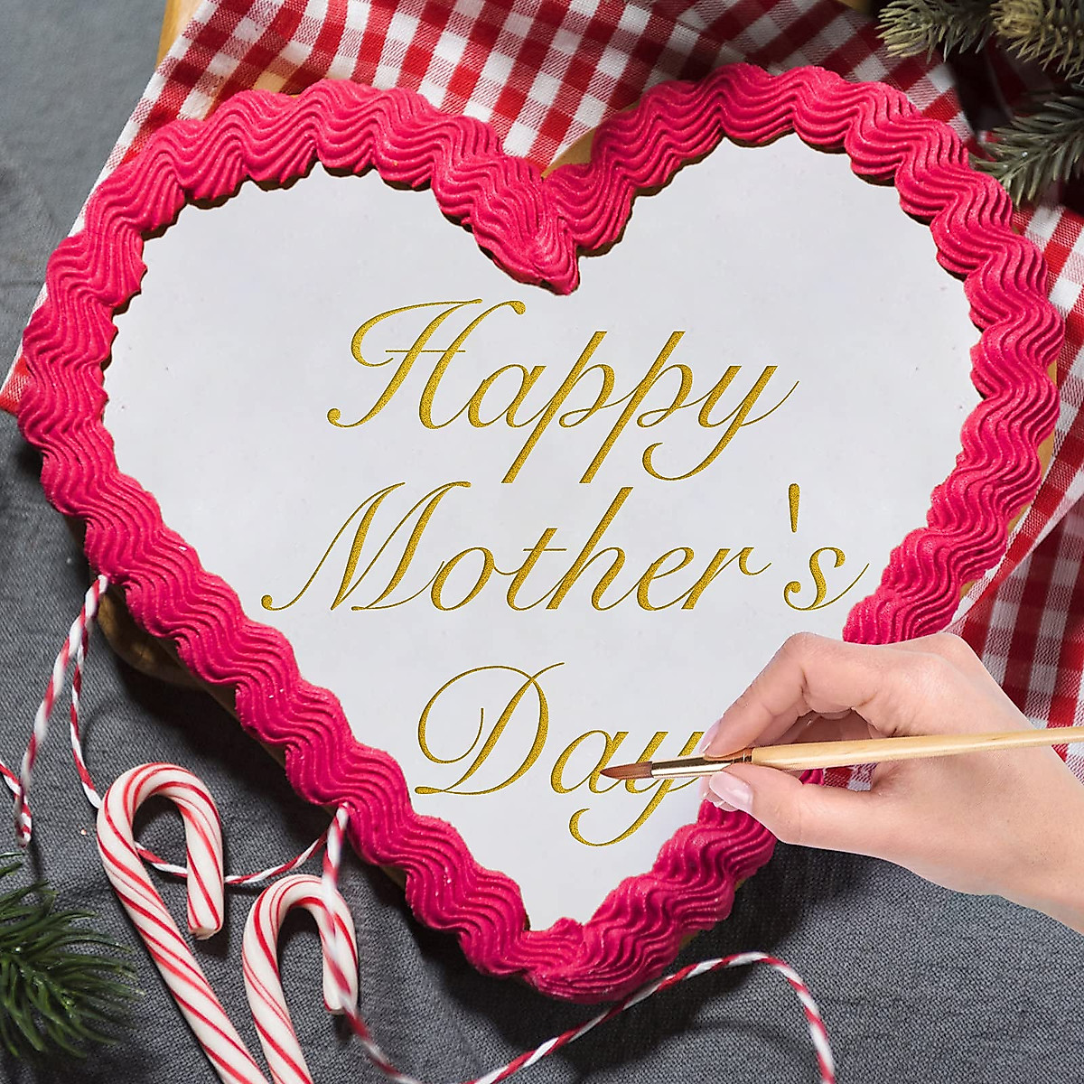 Coitak 4 PCS Alphabet Cake Stamp Tools, Alphabet Letter Fondant Stamps for Cookie Biscuit Cake Decorating, Cookie Stamp Impress