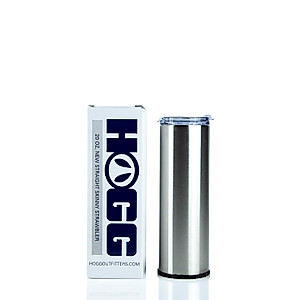 HOGG 20oz Straight Skinny Strawbler Stainless Steel Tumbler Case (25 Units) DIY, Customizable, Glitter, Epoxy, Bulk/Wholesale