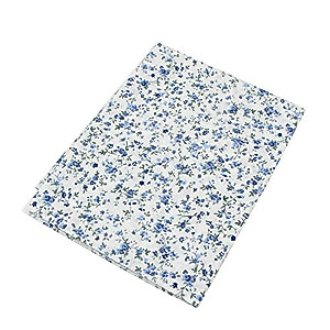 7pcs Dark Blue 19.7" x 19.7" Cotton Sewing Fabric Bundles, Pre-Cut Quilt Squares for DIY Crafting Patchwork