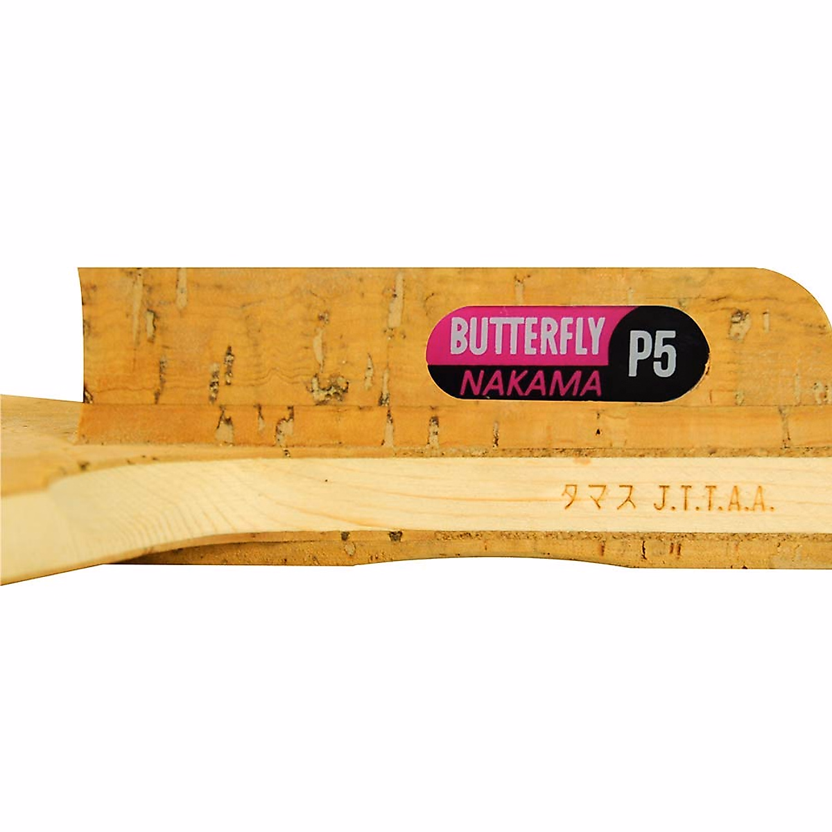 Butterfly Nakama P5 Japanese Penhold Table Tennis Racket | Nakama Series | Outstanding Control with Reliable Speed and Spin | Recommended for Beginning Level Players, red