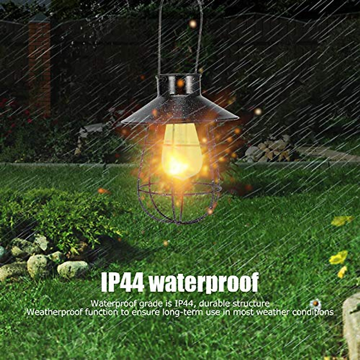 Led Light Decor, Automatical Solar Hanging Light, Waterproof for Home Decoration Gardens, Courtyards, Porches