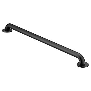 Moen Concealed Grab Bar AC Matte Black 36-Inch Bathroom Safety Grab Bar, R8936BL