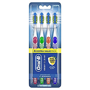 Oral-B Deep Clean Toothbrush, Soft, 4 Count