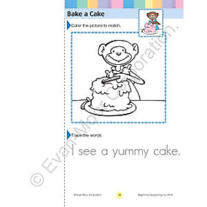 Learning Line: Beginning Sequencing, Prek - Kindergarten Workbook