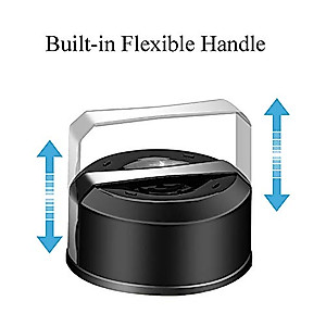 Soup Thermos Food Jar Insulated Lunch Container Bento Box for Cold Hot Food 27oz Food Flask Wide Mouth Stainless Steel Vacuum Lunch Box for Kids Adult with Spoon Flexible Handle Leak Proof – Silver